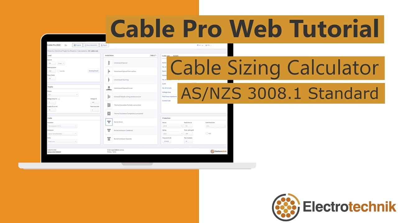 Tutorials - Cable Pro Web - ELEK Software